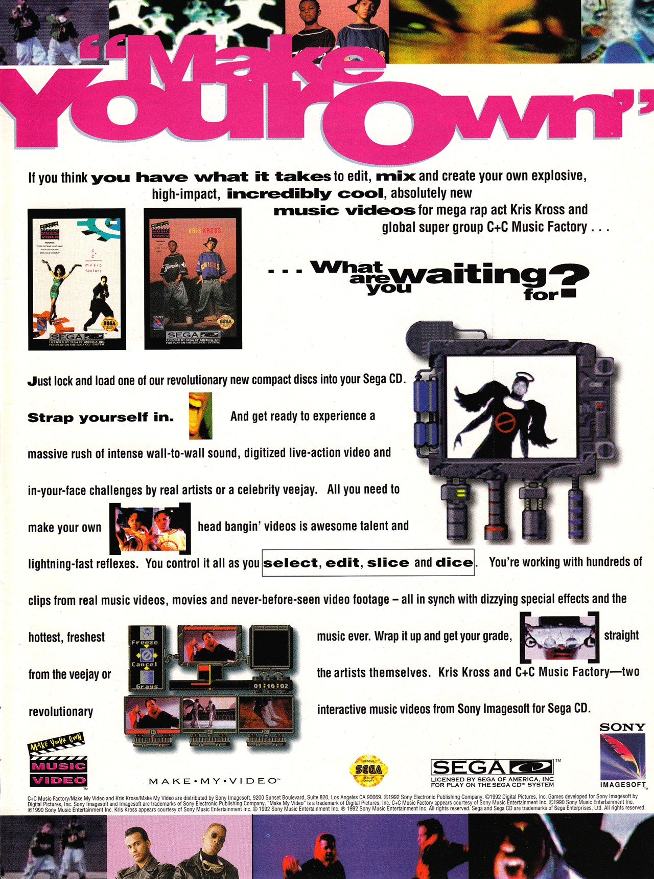 Power Factory Featuring C+C Music Factory Sega CD advertisement : r ...